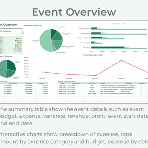 Event Cost Tracker | Event Management | Bookkeeping | Excel - Etsy