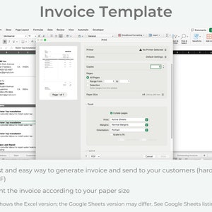 Invoice Tracker Spreadsheet | Annual Invoice Tracker | Invoice Template ...