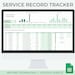 Periodic Service Record Tracker | Client Tracker | Maintenance Tracker ...
