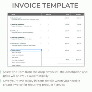Invoice Tracker Spreadsheet | Excel Template (digital Download) - Etsy