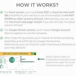 Project Cost Tracker | Project Management | Bookkeeping | Excel ...