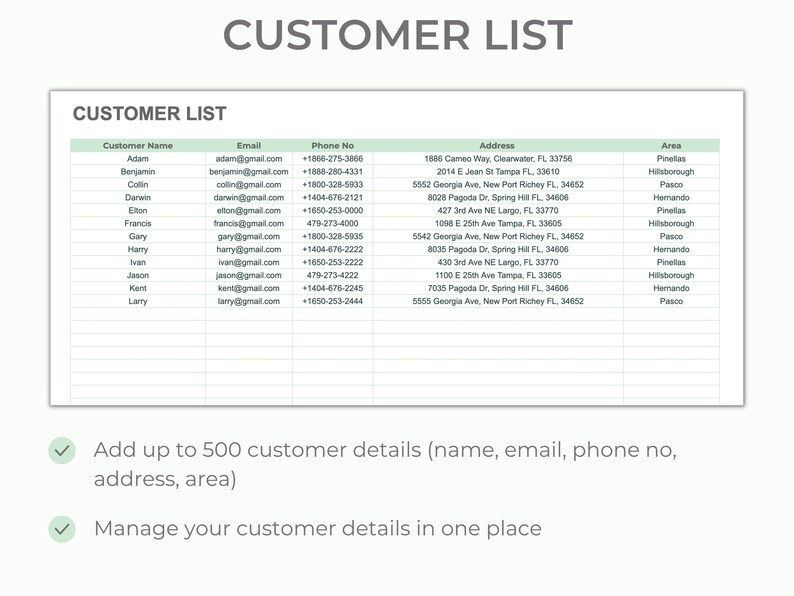 Periodic Service Record Tracker | Client Tracker | Maintenance Tracker ...