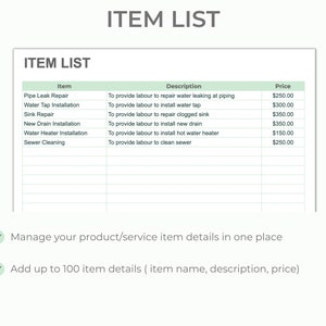 Invoice Tracker Spreadsheet Annual Invoice Tracker Invoice - Etsy