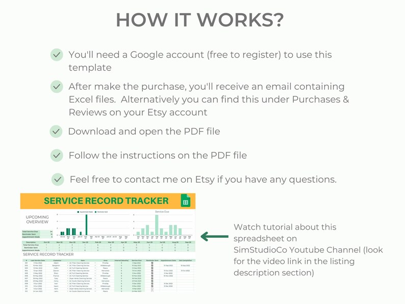 Periodic Service Record Tracker Client Tracker Maintenance Tracker ...
