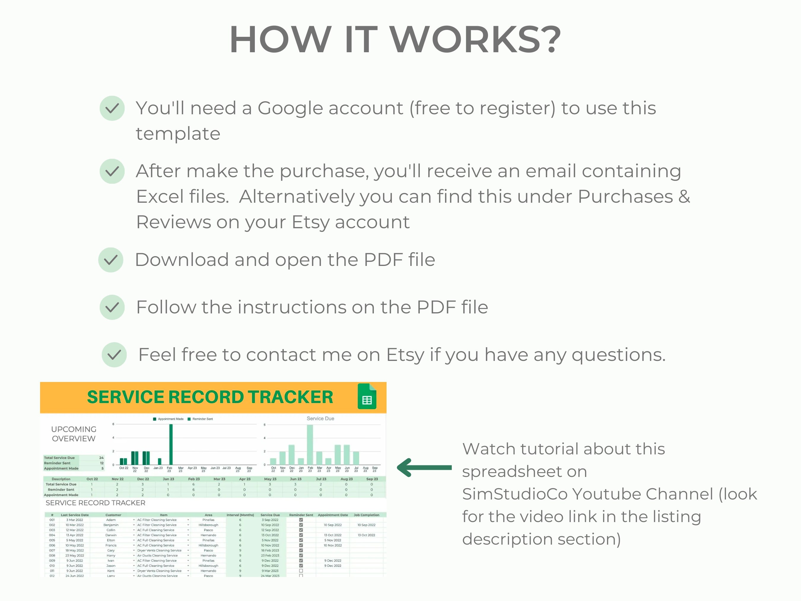 Periodic Service Record Tracker Client Tracker Maintenance Tracker ...