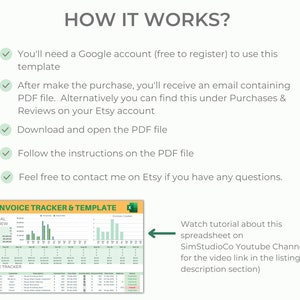 Invoice Tracker Spreadsheet | Annual Invoice Tracker | Invoice Template ...