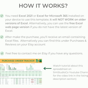Purchase Order Tracker Spreadsheet | Order Delivery Tracker | Payment ...