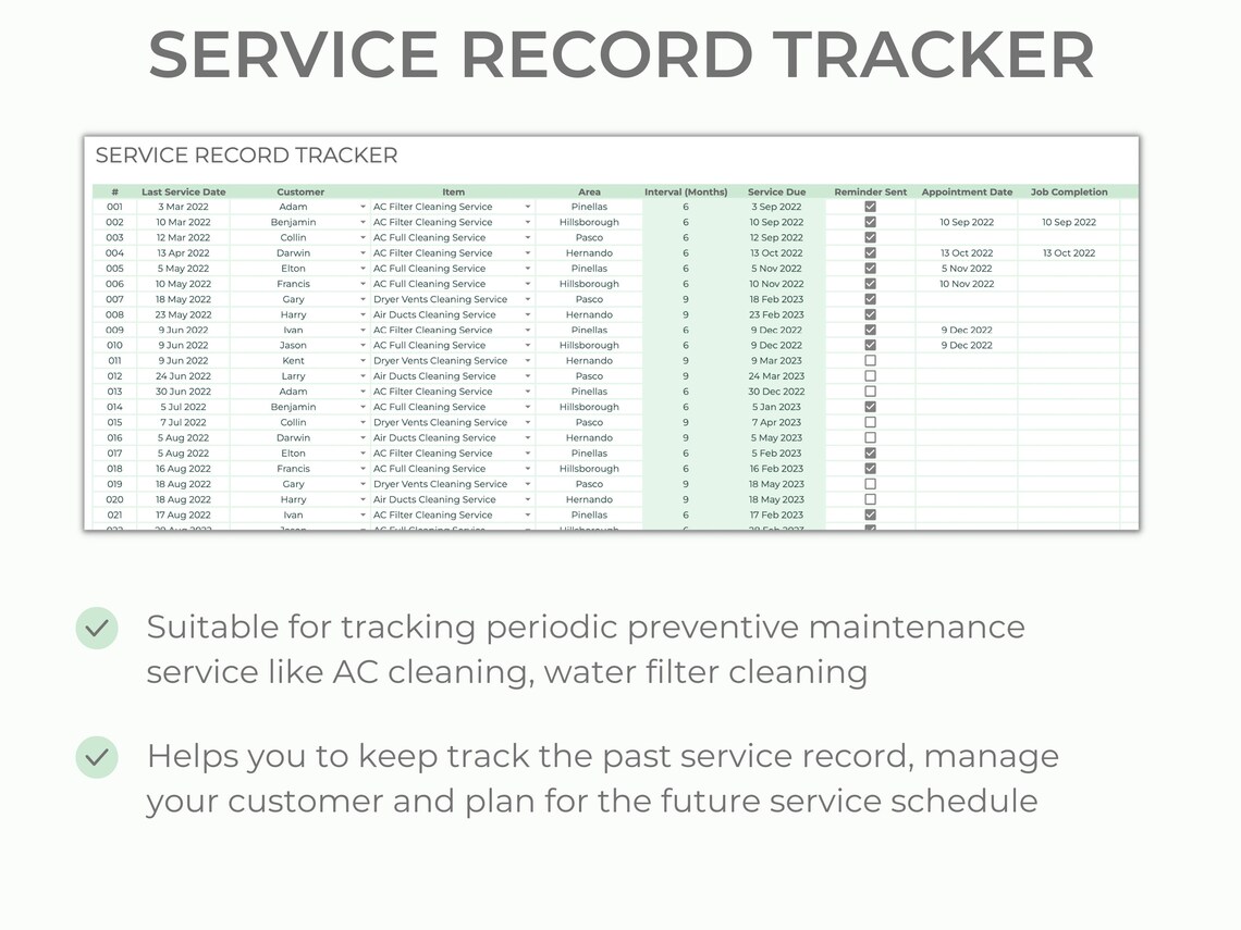 Small Business Essential | Invoice Tracker | Job Estimate Tracker ...