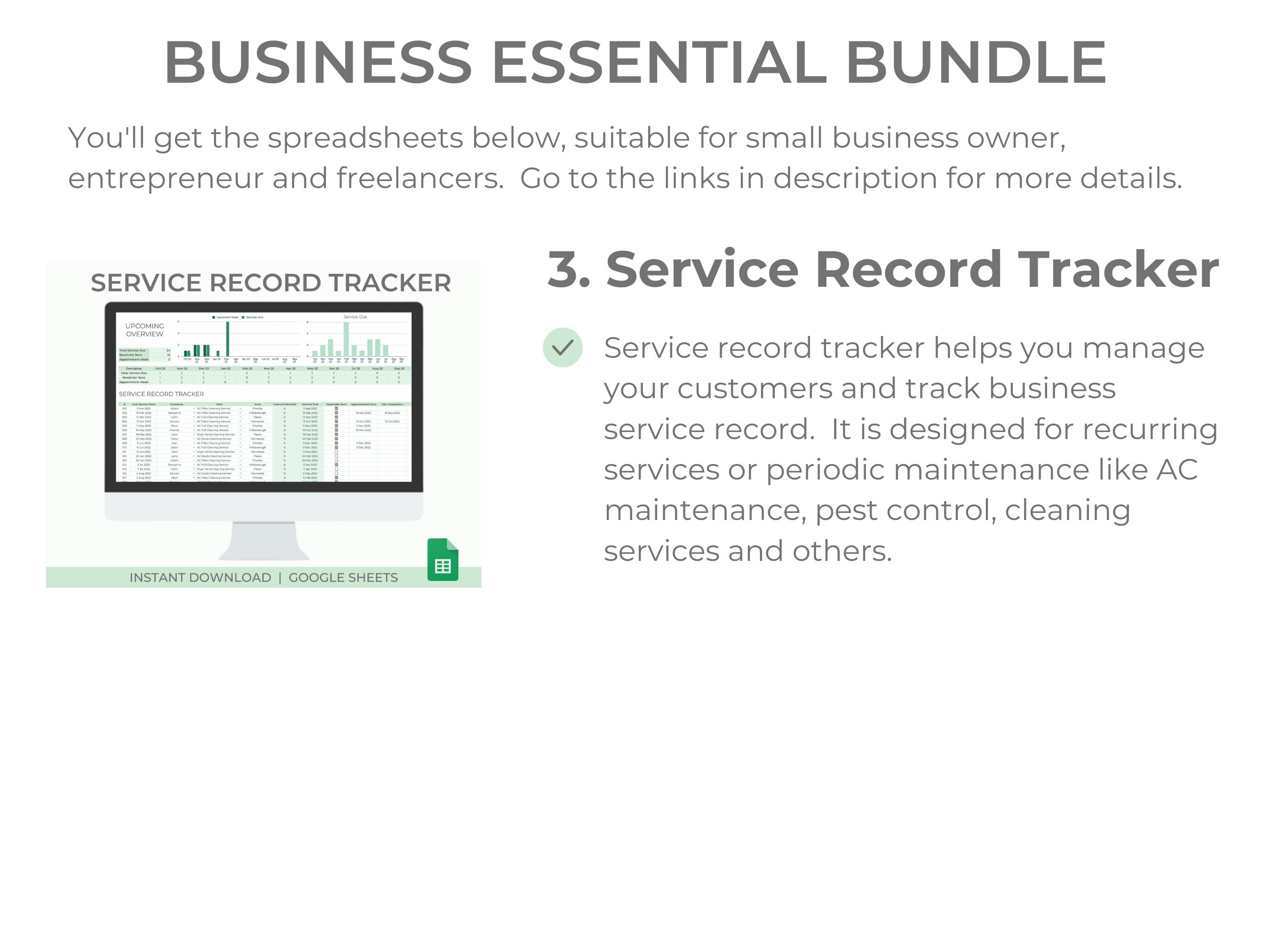 Small Business Essential | Invoice Tracker | Job Estimate Tracker ...