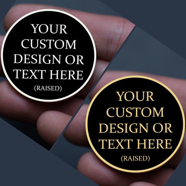 Engraved Custom Brass Coins - Etsy