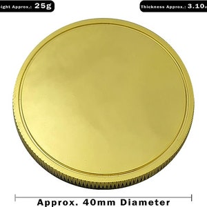 Engrave Your Own Gold Coins Personalized Engraved Gold Challenge Coin ...