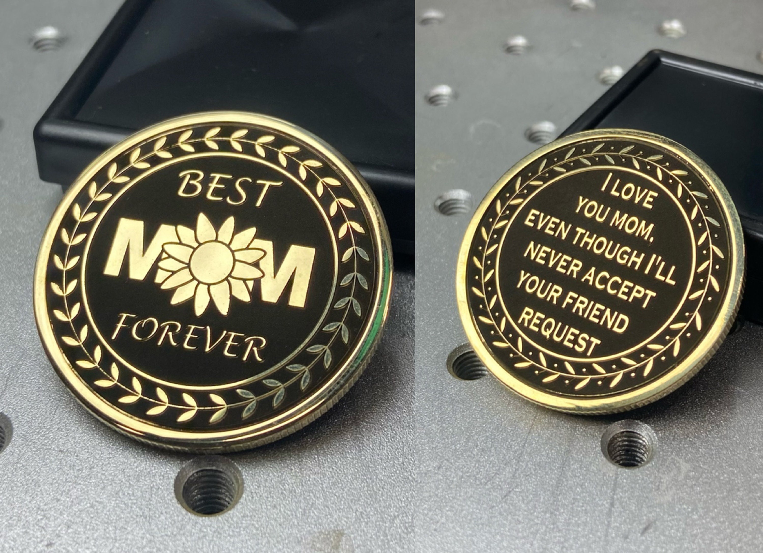 Customize Your Own Brass Coins Personalized Engraved Challenge - Etsy