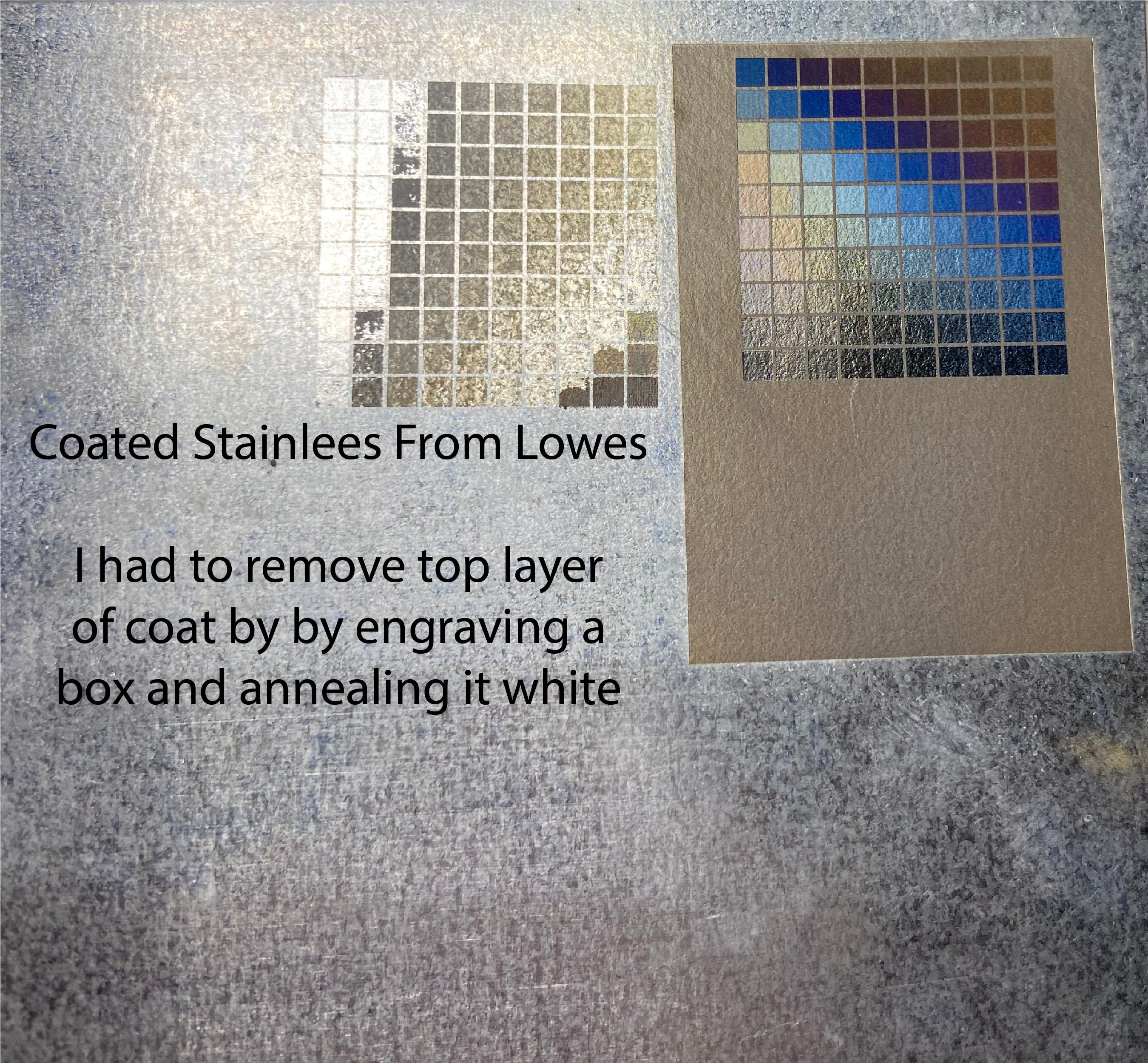 REVISED MOPA Color Lightburn Test Files for Laser Engraving Color ...