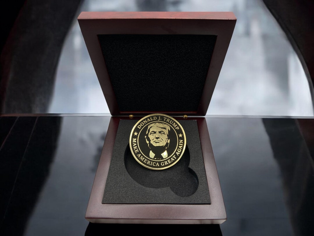 Donald Trump Engraved Presidential Coin 2 Inch Polished Brass ...