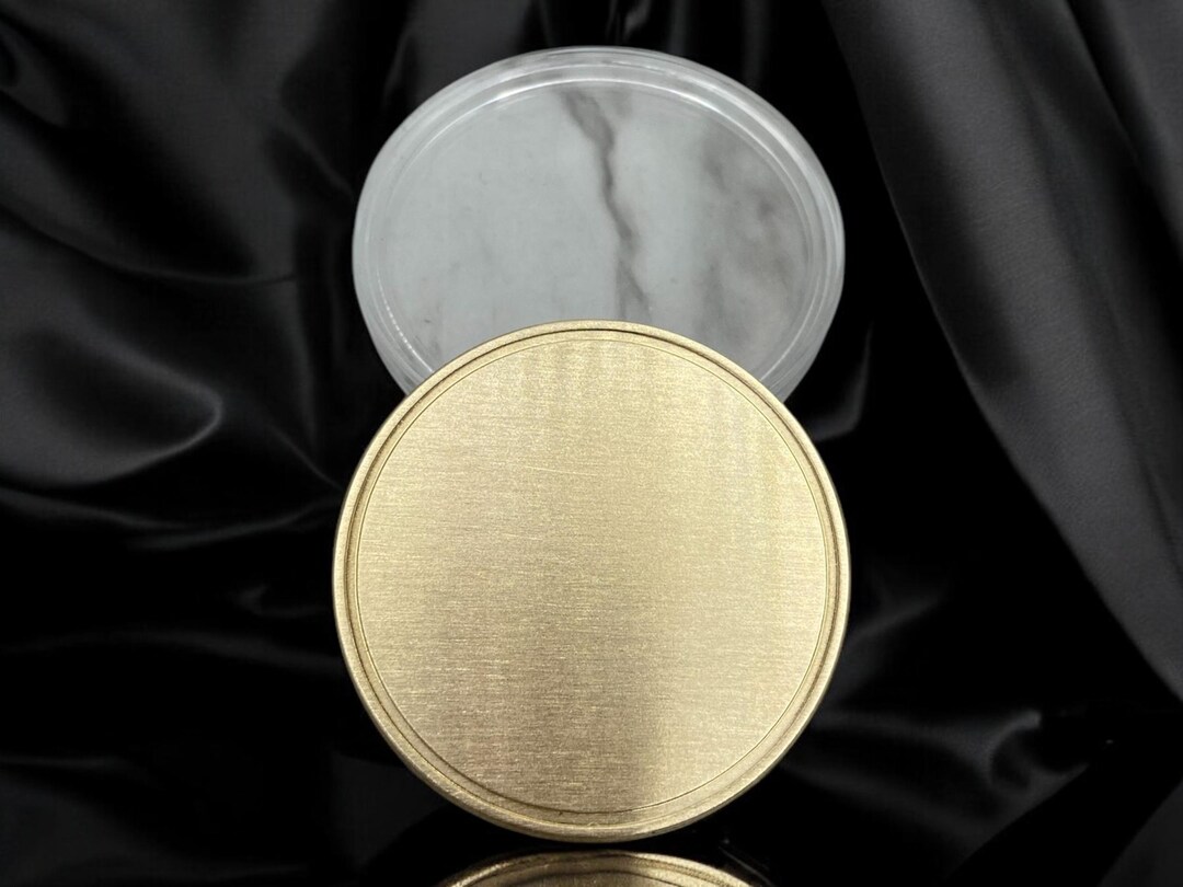 Brushed 50mm X 3mm Blank Solid Brass Coins perfect for Laser Engraving ...