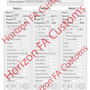 Digital Editable Pdf's Logbook Laser Library Material Settings for ...