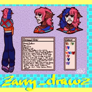 Custom Oc Reference Sheet Information! - Etsy
