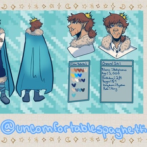 Custom Oc Reference Sheet Information! - Etsy