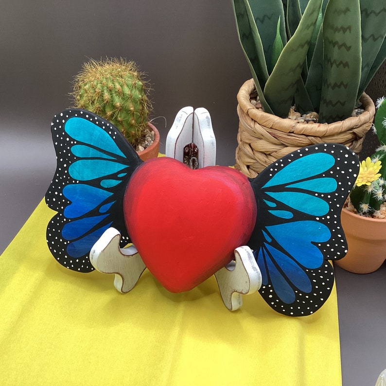 Butterfly Milagrito, Clay Art, Folk Art, Corazón De Arcilla, Mexican ...