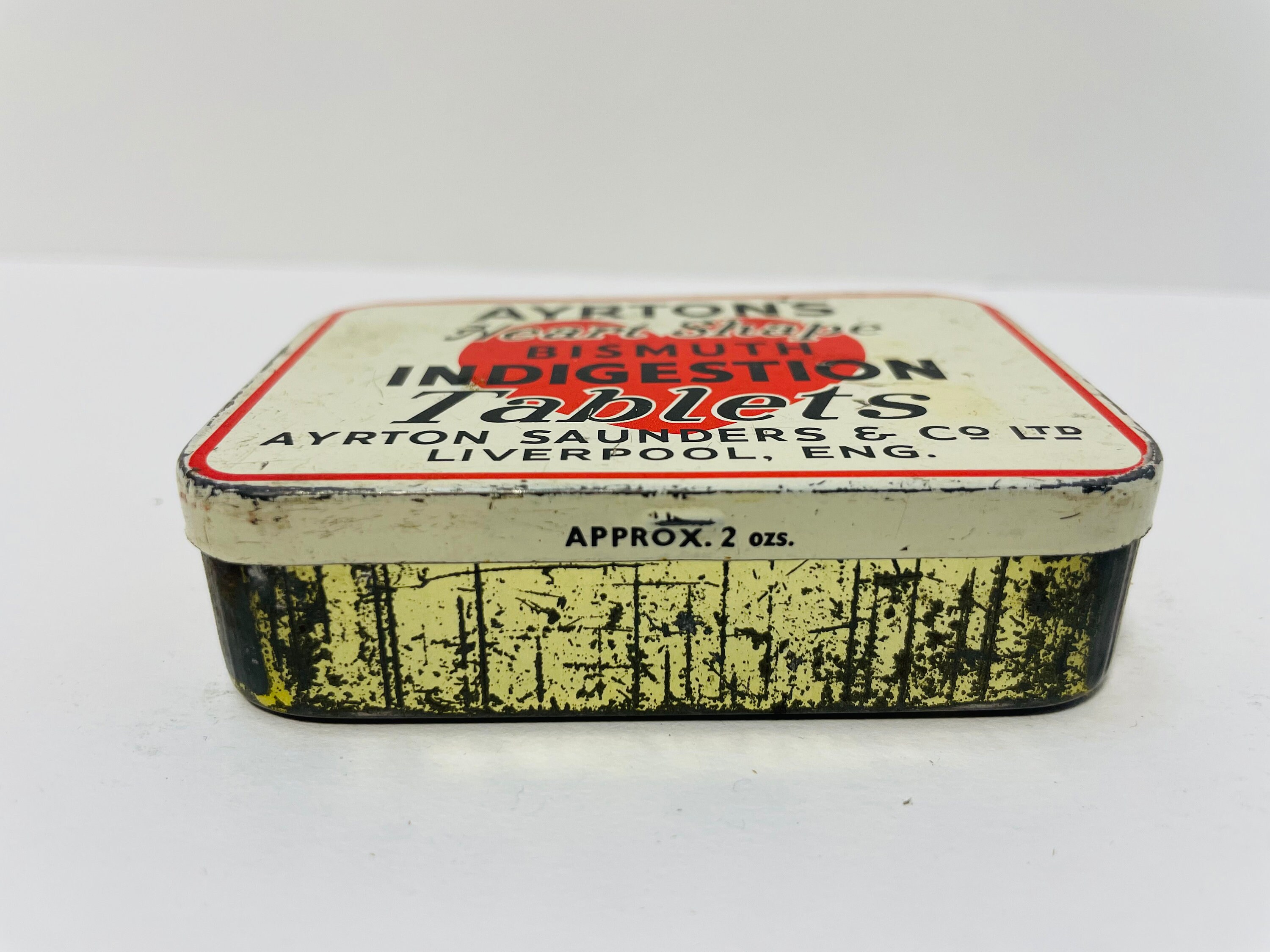 Antique Metal Tin Case Ayrton's Indigestion Medicine Tablet Box - Etsy