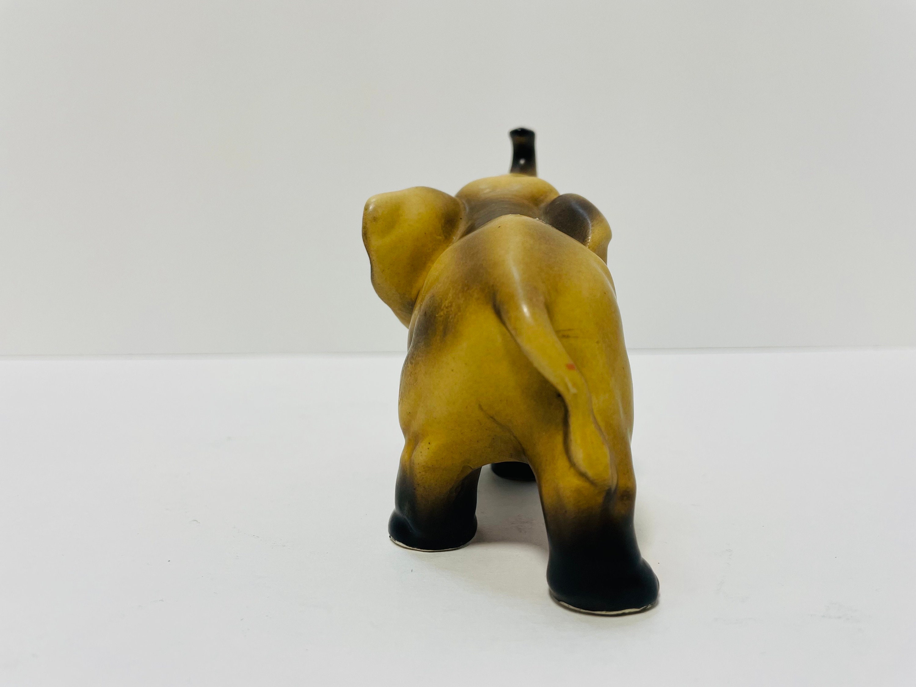 Vintage Lefton Ceramic Elephant Figurine Collectible Porcelain ...