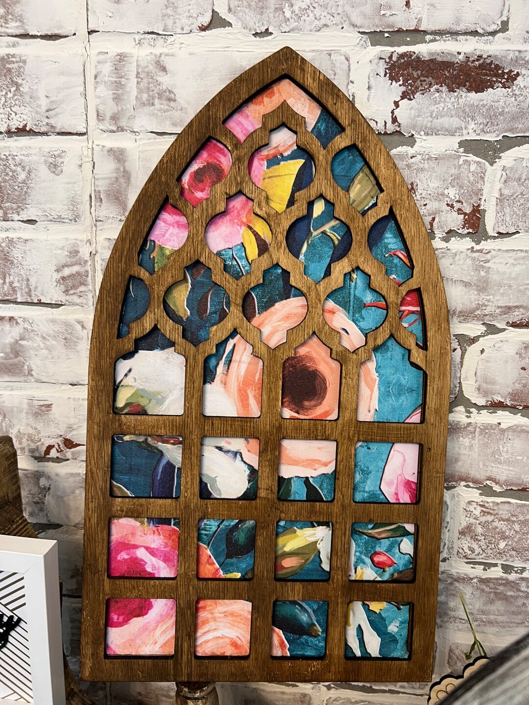 Wall Wooden Arch Hanger, Wooden Wall Arch, Vintage, Farmhouse Arch ...