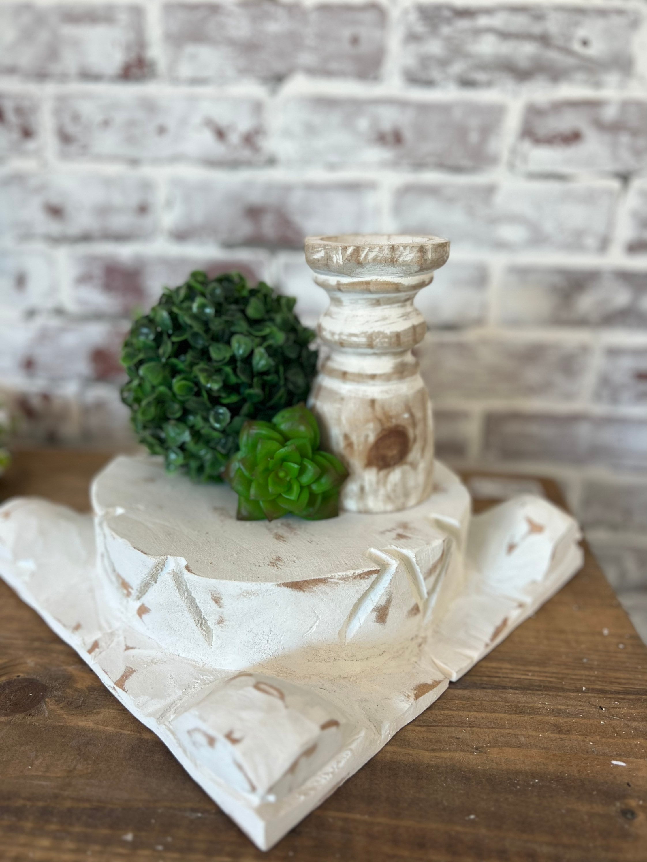 Farmhouse White Distressed Cake Stand, Farmhouse Cake Stand , Farmhouse ...