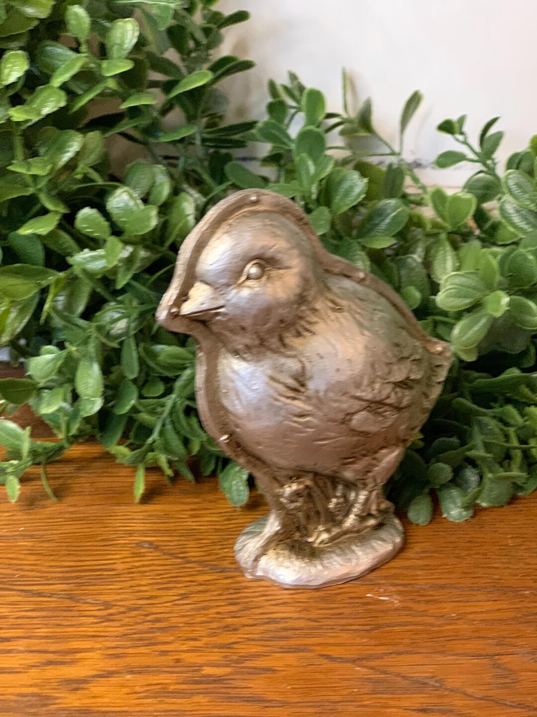 Antique Look Metal Chick, Rabbit Metal Look, Metal Distressed Bunny ...