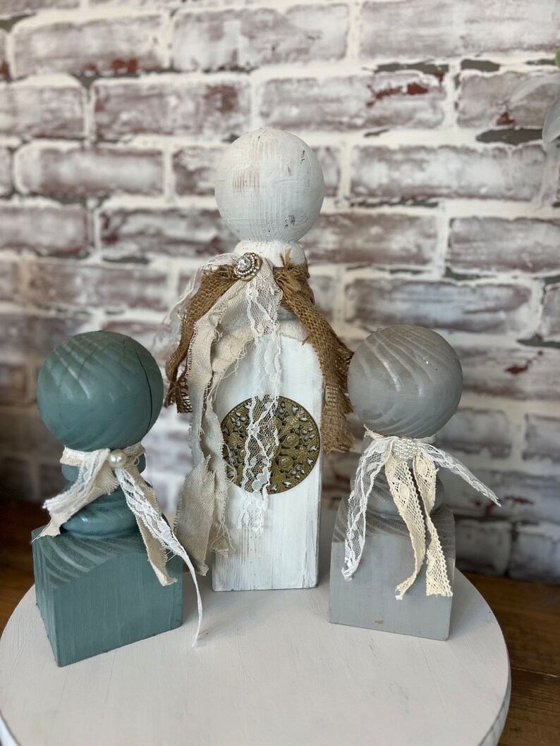 Decorative Tabletop Finial, Mantle Decor, Vintage Book Ends, Shabby ...