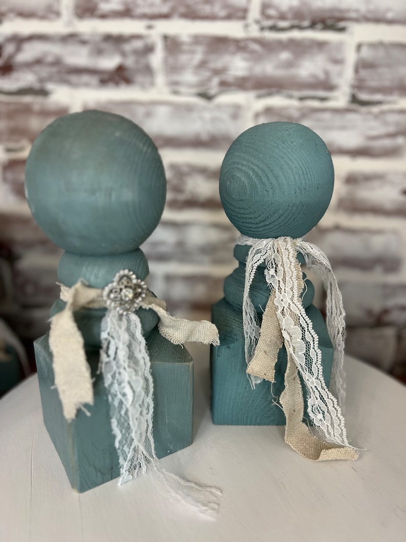 Decorative Tabletop Finial, Mantle Decor, Vintage Book Ends, Shabby ...