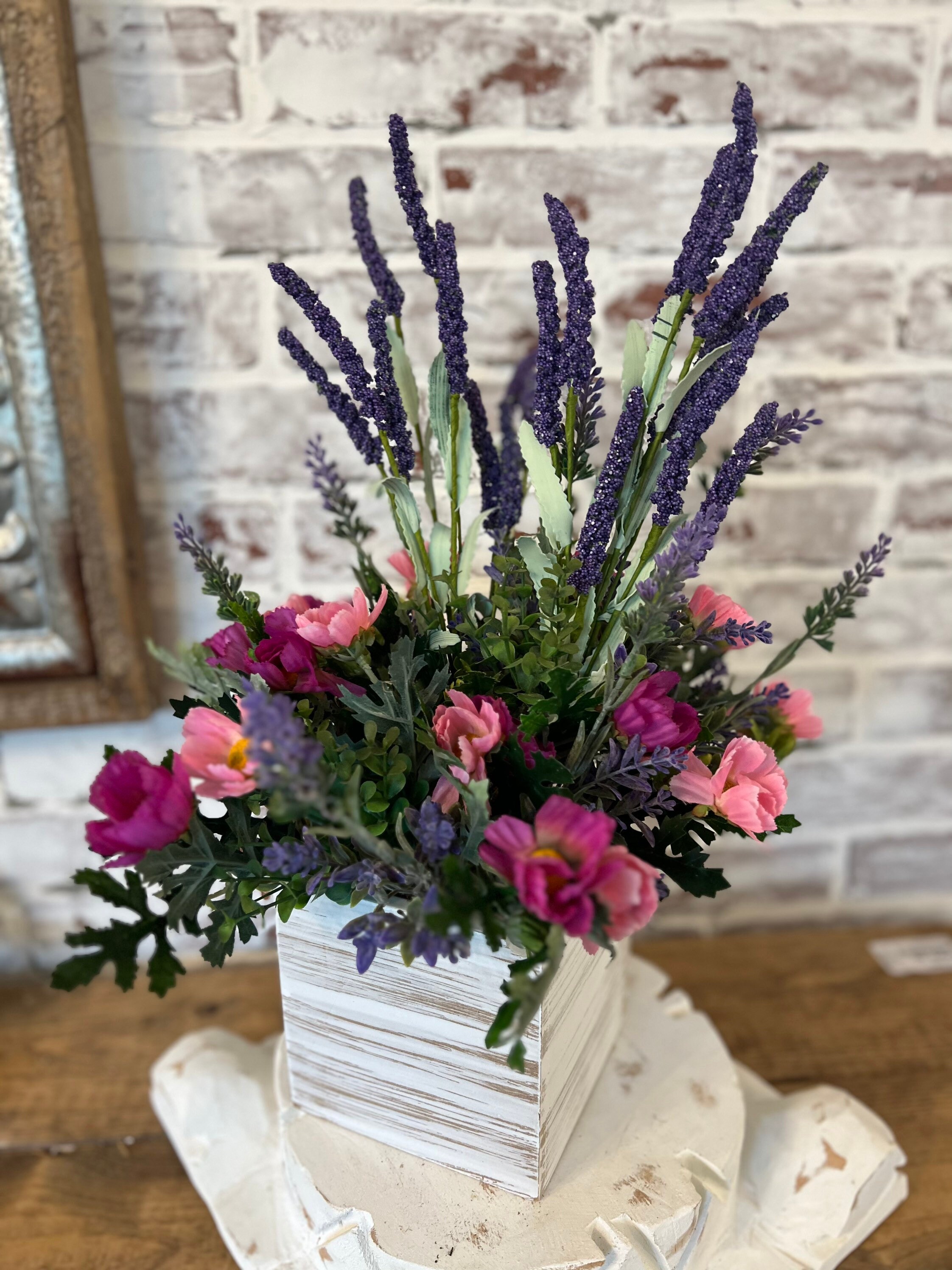 Spring Pink Floral Arrangement, Pink Floral Table Centerpiece, Summer ...