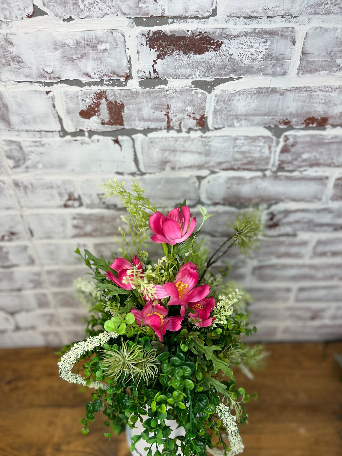 Candlestick Floral Arrangement, Greenery Floral, Home Deco, Cottage ...