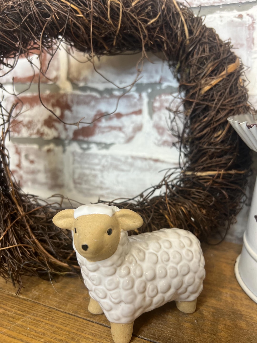 Sheep, Lamb, Easter Deco, Farmhouse, Tray Sitter,figurine - Etsy
