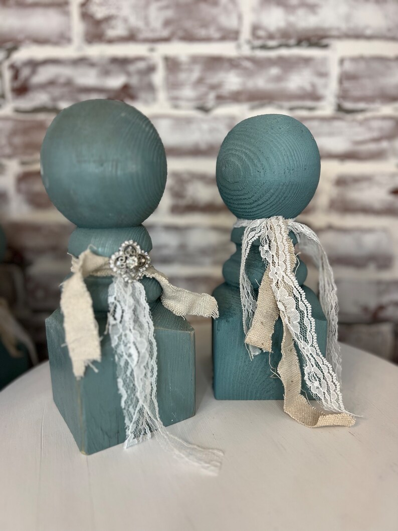 Decorative Tabletop Finial, Mantle Decor, Vintage Book Ends, Shabby ...