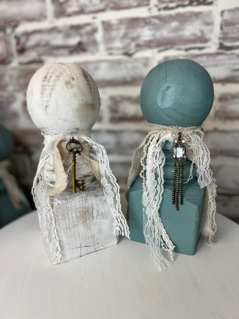 Decorative Tabletop Finial, Mantle Decor, Vintage Book Ends, Shabby ...