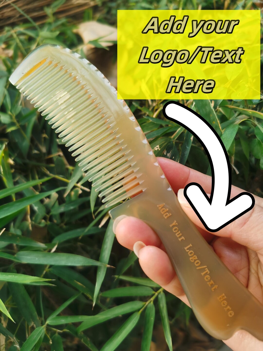 Personalized Comb, Barber Combs, Natural Cattle Horn Comb, Custom Name ...