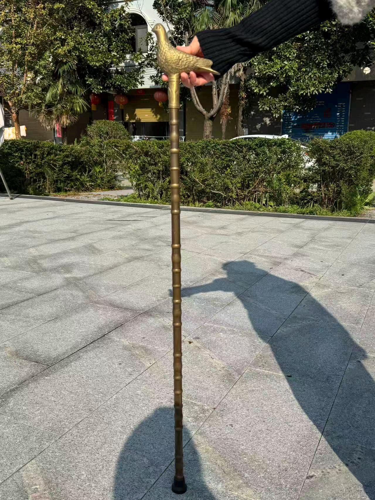 Vintage Copper Bird Head Cane, Bronze Walking Stick, Metal Sport Sticks ...