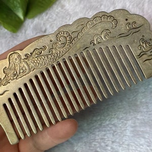 Vintage Copper Travel Comb, Floral Design Antique Unique Rare, VTG Comb ...