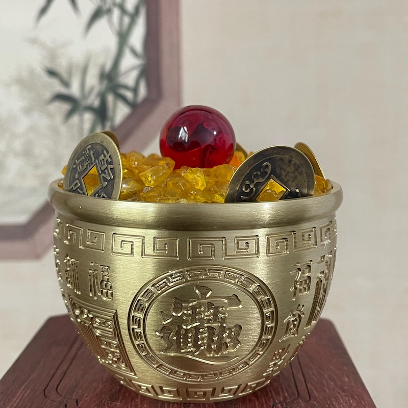 Brass Wealth Bowl - Etsy