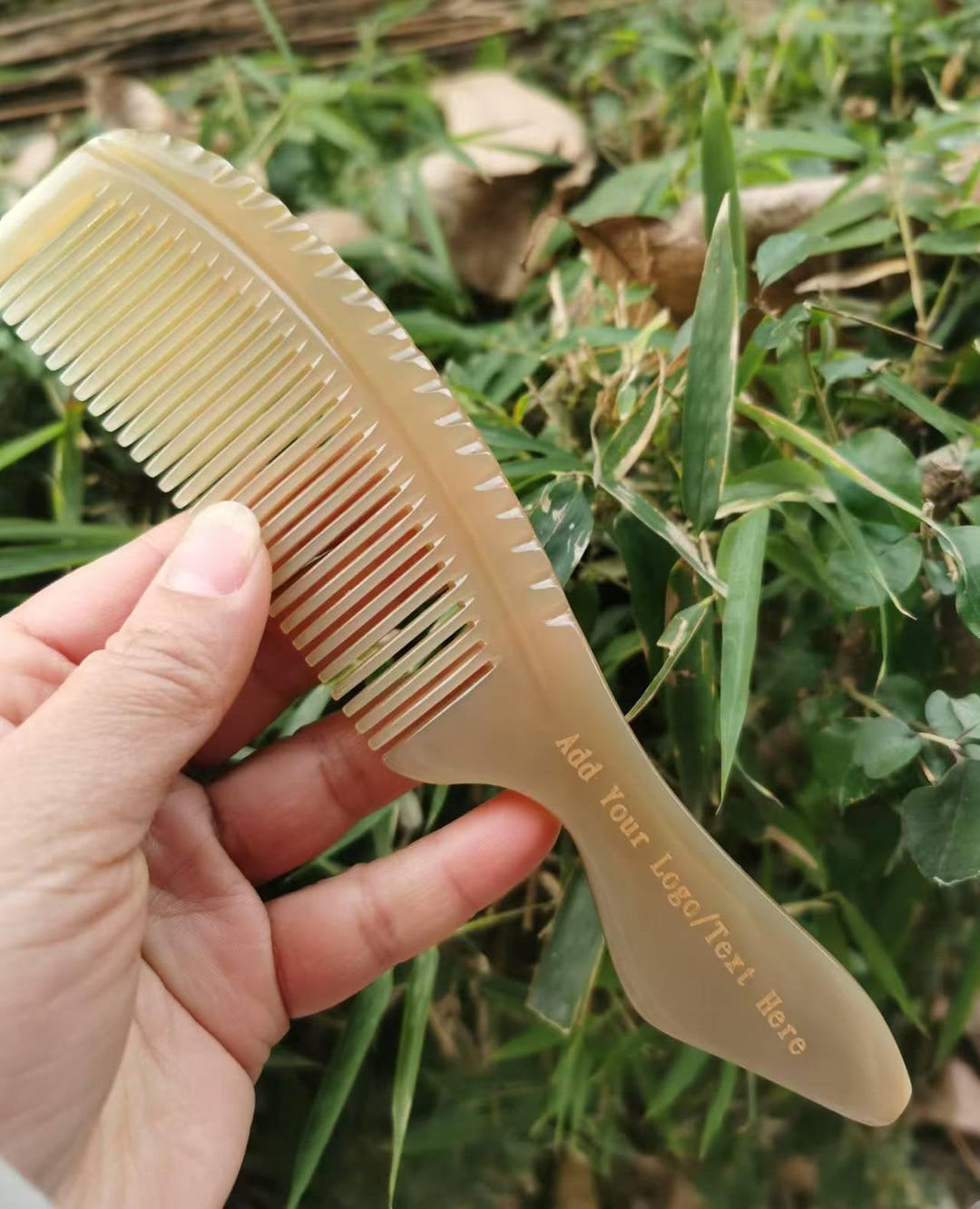 Unique Handmade Cattle Horn Comb Hair Brush, Handle Horn Massage Comb ...