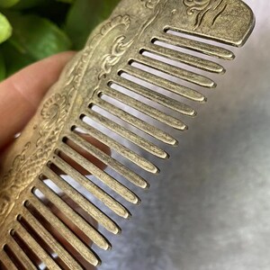 Vintage Copper Travel Comb, Floral Design Antique Unique Rare, VTG Comb ...
