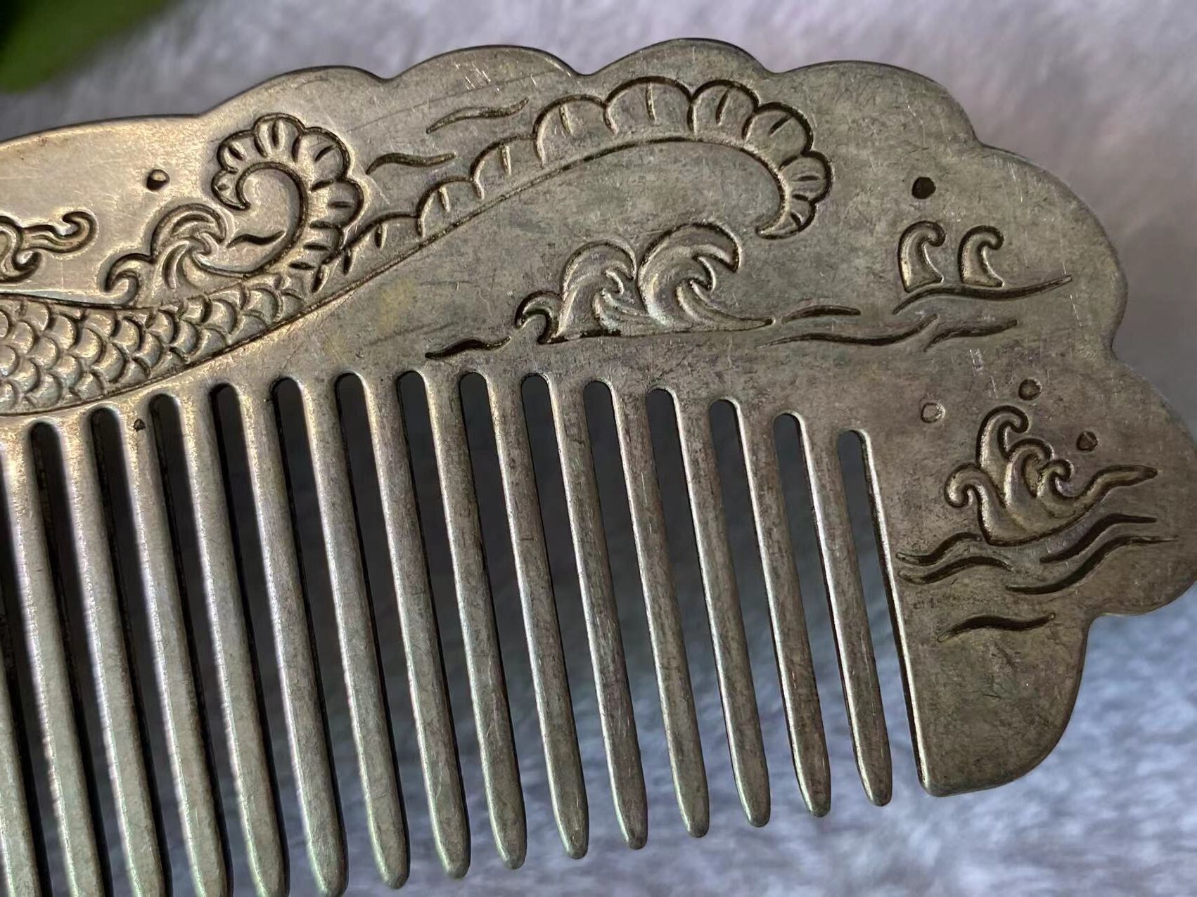 Vintage Copper Travel Comb, Floral Design Antique Unique Rare, VTG Comb ...