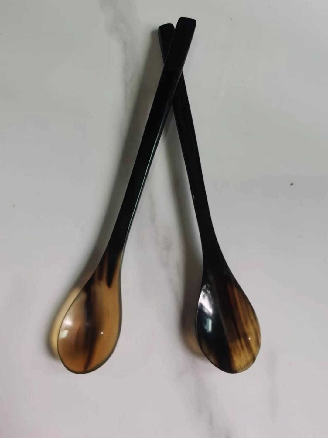 Lot of 2 Pcs Medieval Genuine Horn Spoon Handcrafted for Viking Events ...