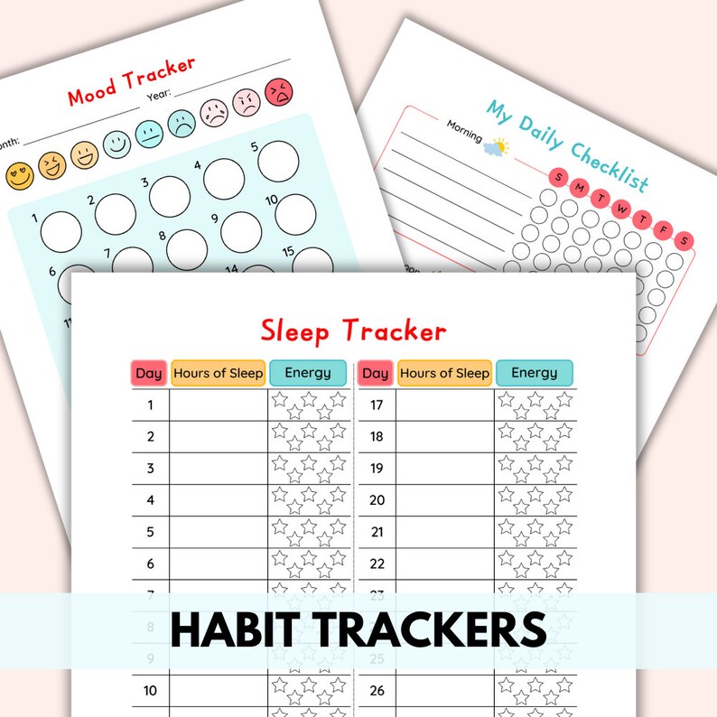 Daily Planner for Kids, School Planner, Student Planner, Chore Chart ...