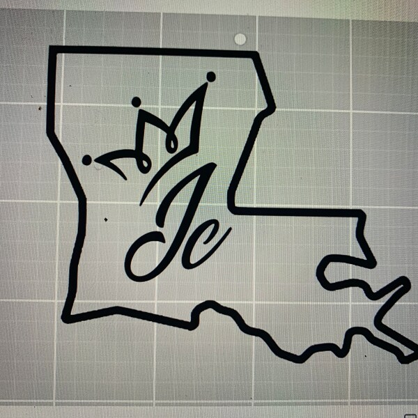 Louisiana Window Decal - Etsy