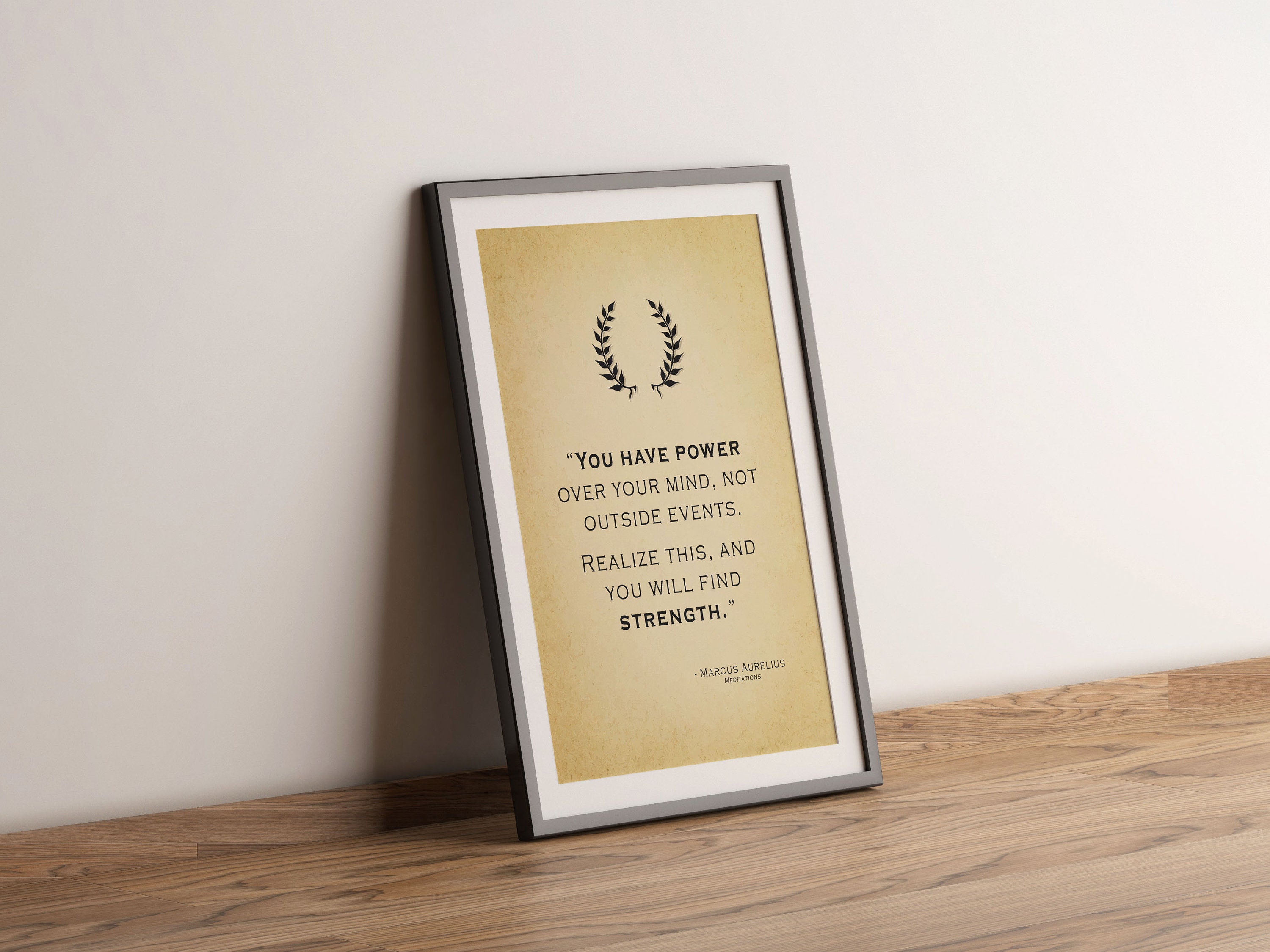 Stoicism Poster Marcus Aurelius Quote Philosophy Gifts - Etsy