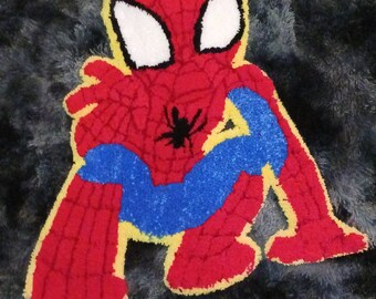 Spiderman Tufted Rug - Etsy