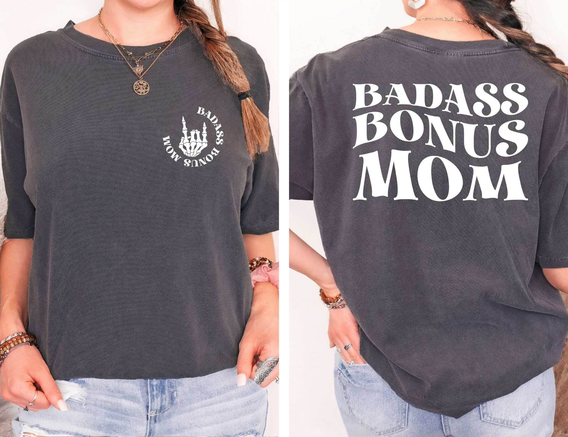Badass Bonus Mom Shirt Gift for Bonus Mom Groovy Bonus Mom - Etsy