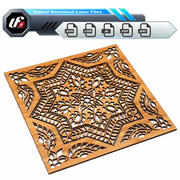 Wood Trivet Svg - Etsy