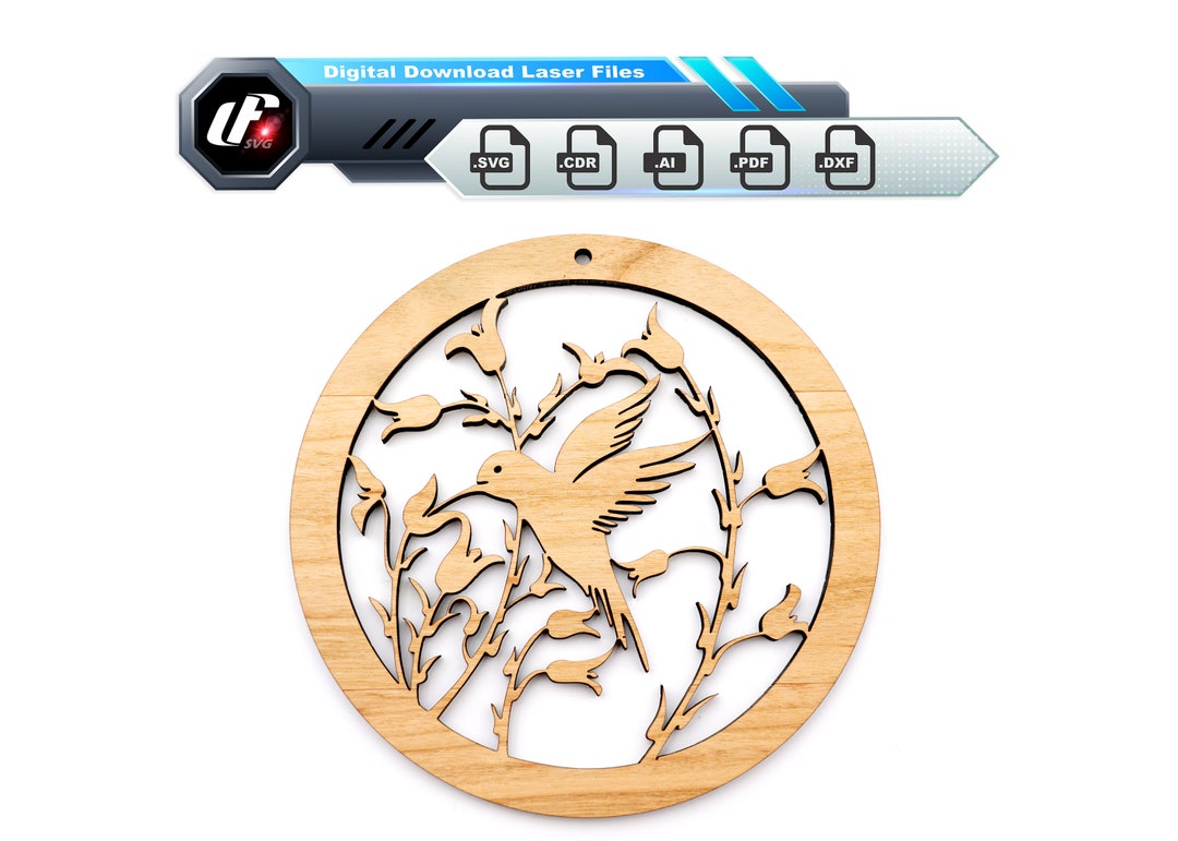 Hummingbird Laser Cut File /circut Cut File/ Digital Download SVG, Ai ...